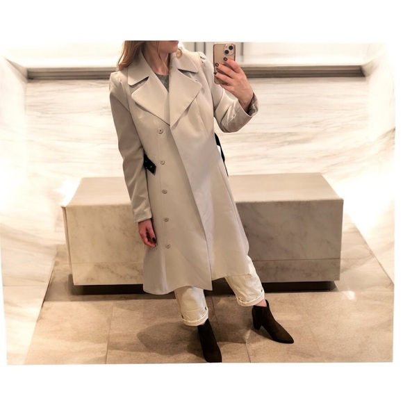 H&M | Jackets & Coats | Elegant Hm Stone Gray Trench Coat | Poshmark